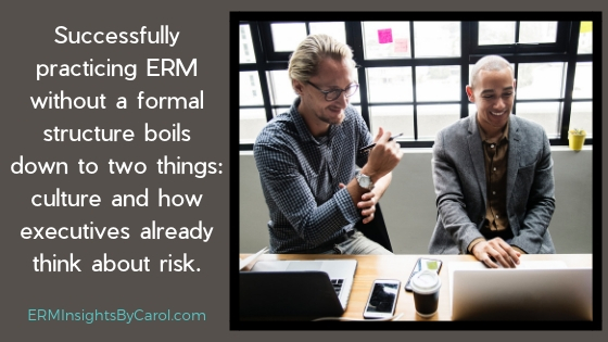 Practicing ERM without a Formal ERM Program - Strategic Decision Solutions